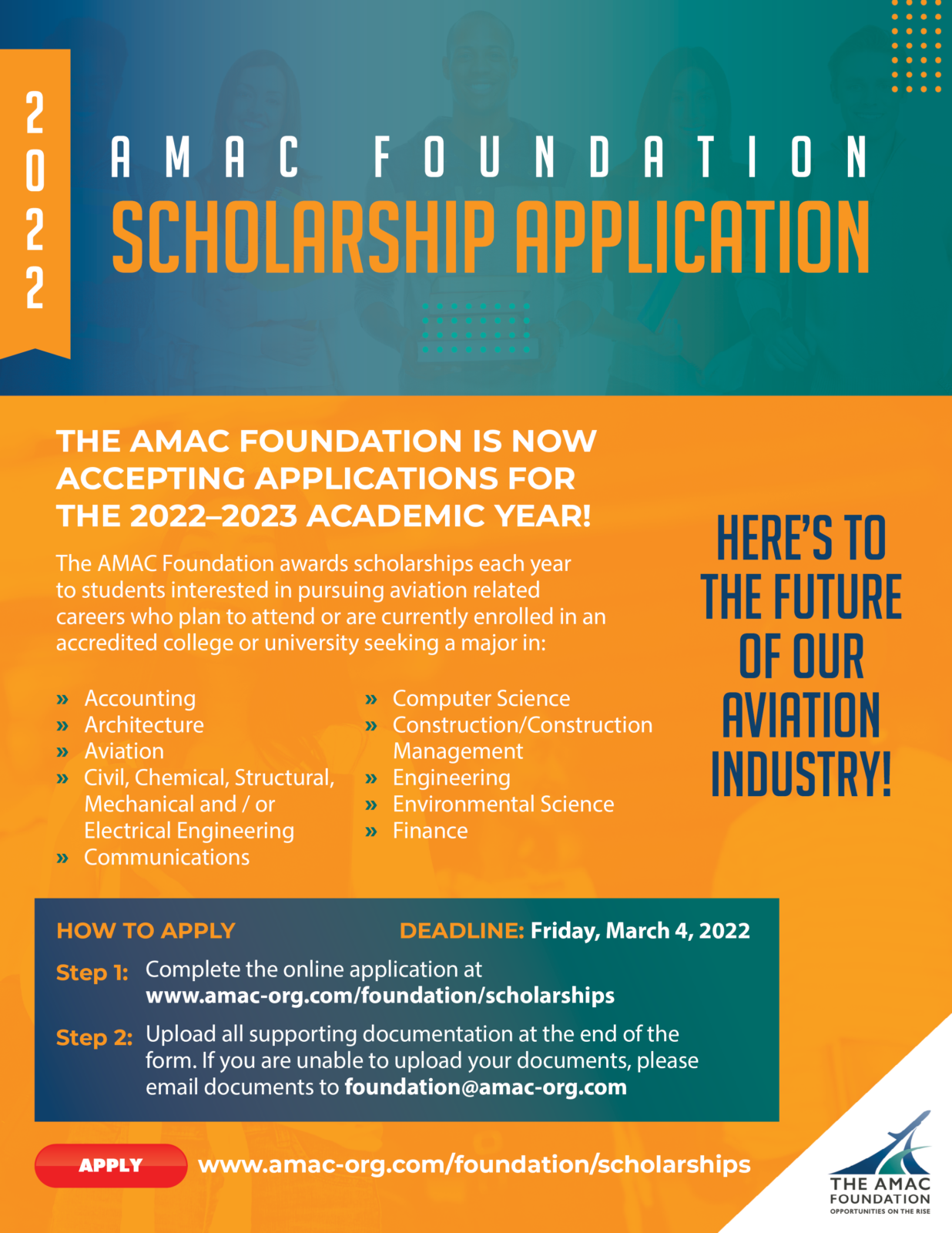 2022 Foundation Scholarship Application Flyer - AMAC