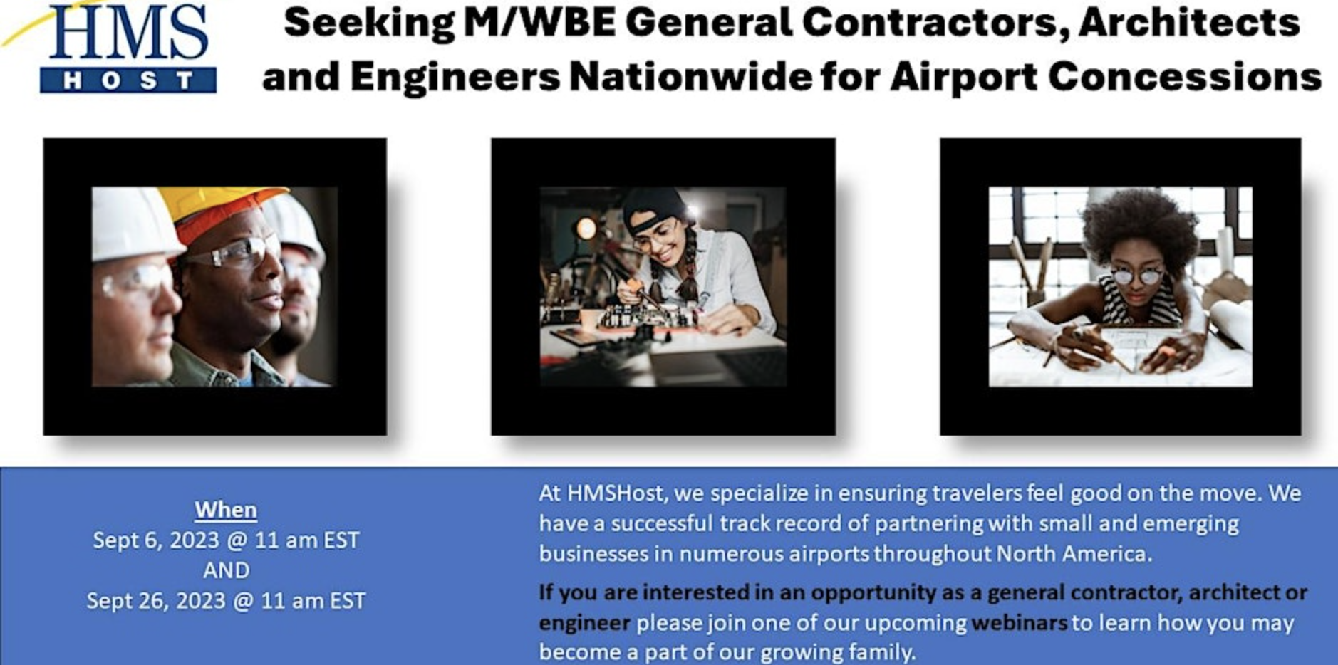 HMSHost Airport Concessions Nationwide Design and Construction M/WBE ...