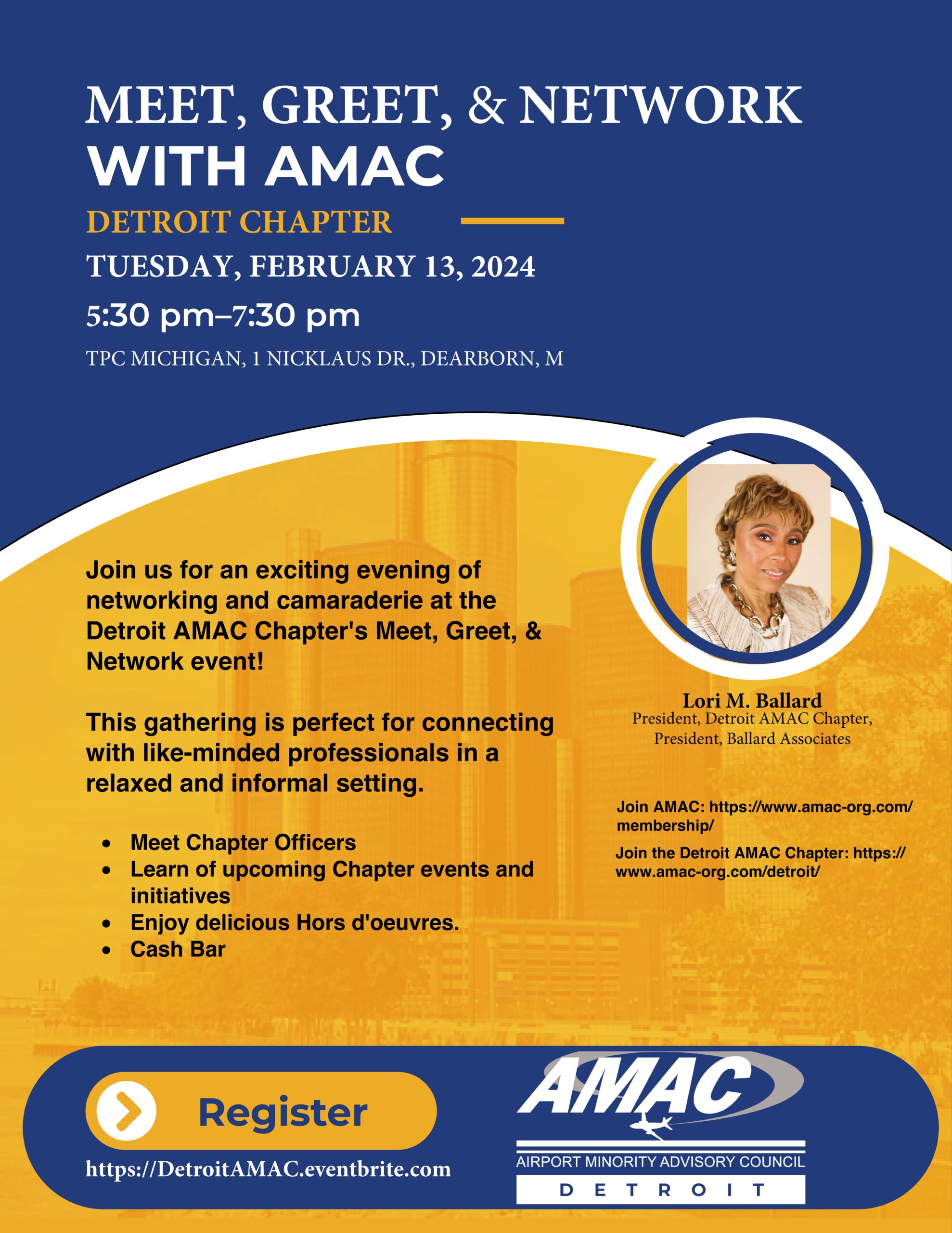 AMAC Detroit Chapter Meet, Greet & Network - AMAC