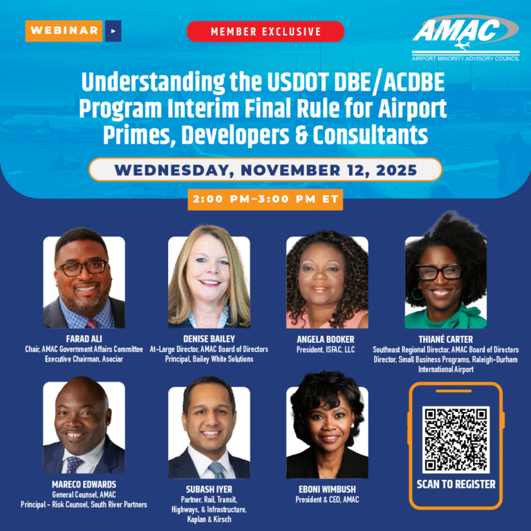 AMAC Members-Only Webinar: Understanding the USDOT DBE/ACDBE Program ...