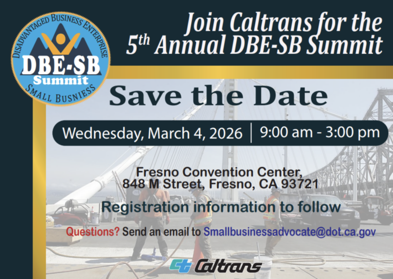 5th Annual Caltrans DBE-SB Summit - AMAC